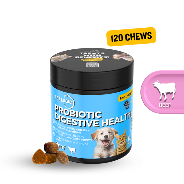 Pet Logic Probiotic Digestive Health 240g Dog & Cat Treats Supplement
