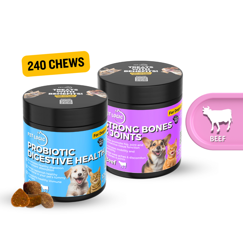 Pet Logic Probiotic Digestive Health + Strong Bones & Joints Pet Suppl